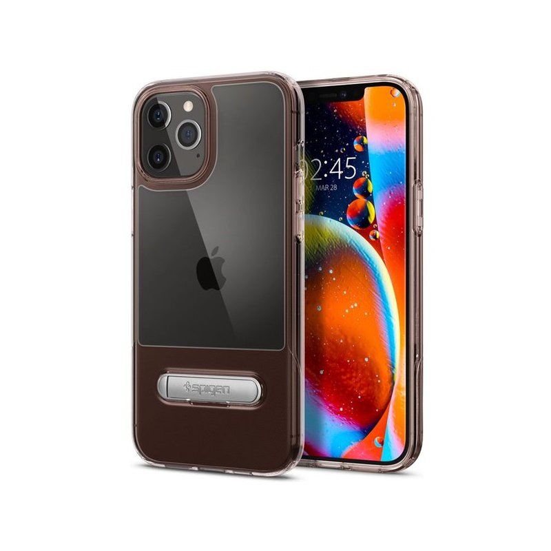 Spigen Slim Armor Essential carcasă cu stativ pentru iPhone 12 Pro Max ...