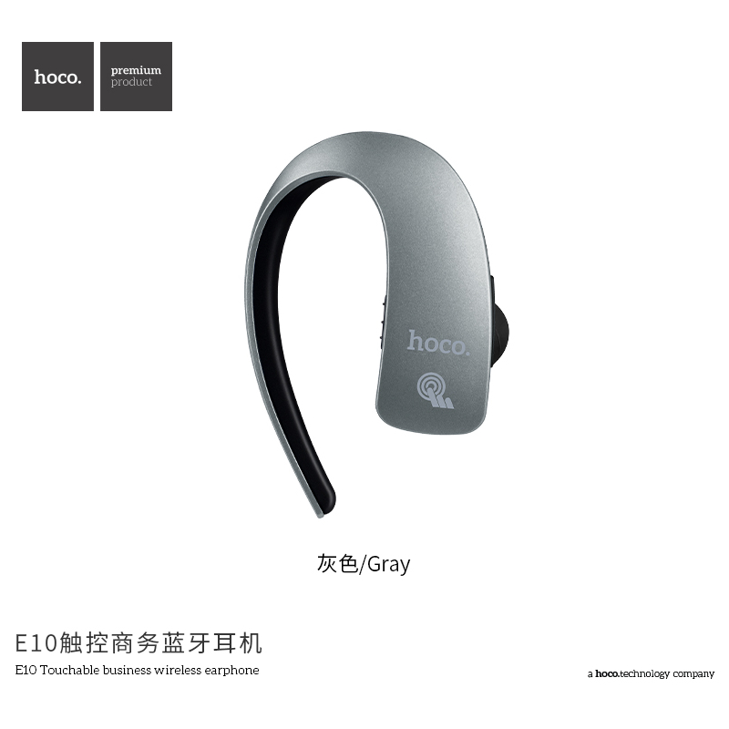 Cască wireless Bluetooth HOCO, pentru Apple iPhone - gri - AppleKing.ro