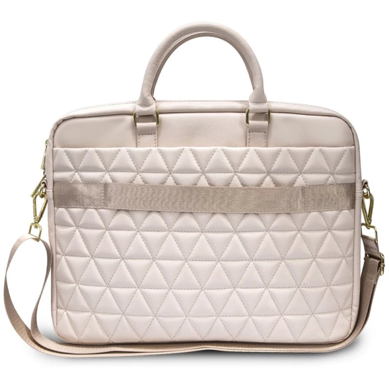 Guess Quilted geantă pentru MacBook până la 16" - roz - AppleKing.ro
