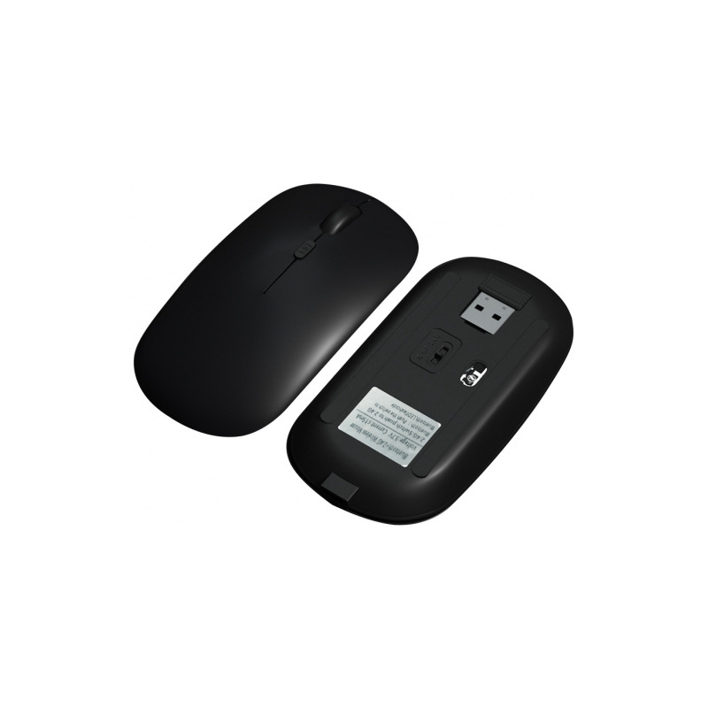 Mouse wireless mat cu Bluetooth - neagră - AppleKing.ro