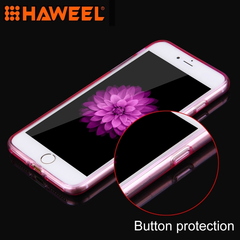 Husă lucioasă HAWEEL, semi-transparentă, pentru Apple iPhone 8 Plus / 7 ...